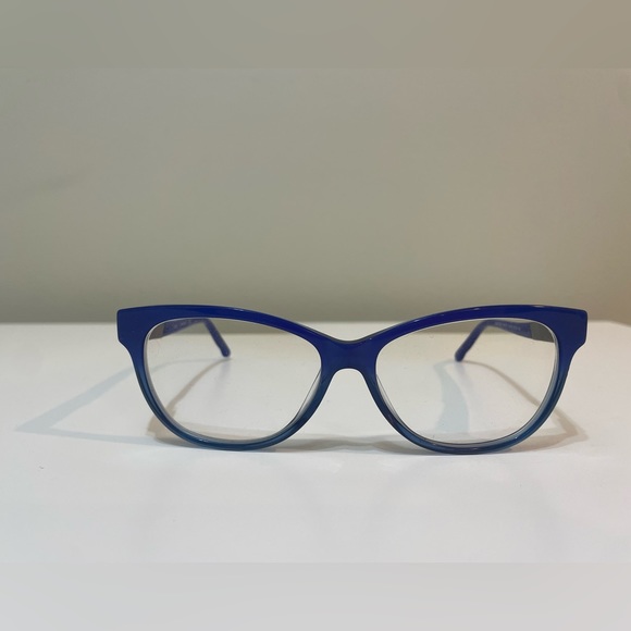 Swarovski | Accessories | Swarovski Blue Ombre Rhinestone Glassesframes ...